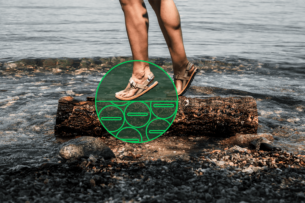 Home Respire Men's Grounding Barefoot Sandal - Stone